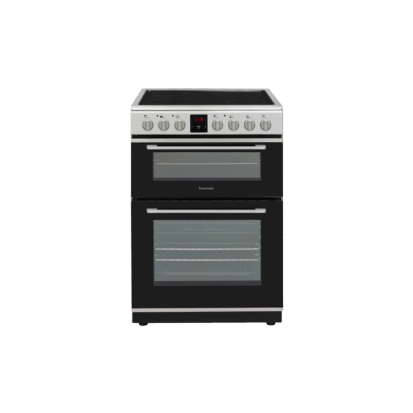 Euromaid 60cm Ceramic Cooktop Electric Dual Cavity Oven EMFS60DOCERSS ...